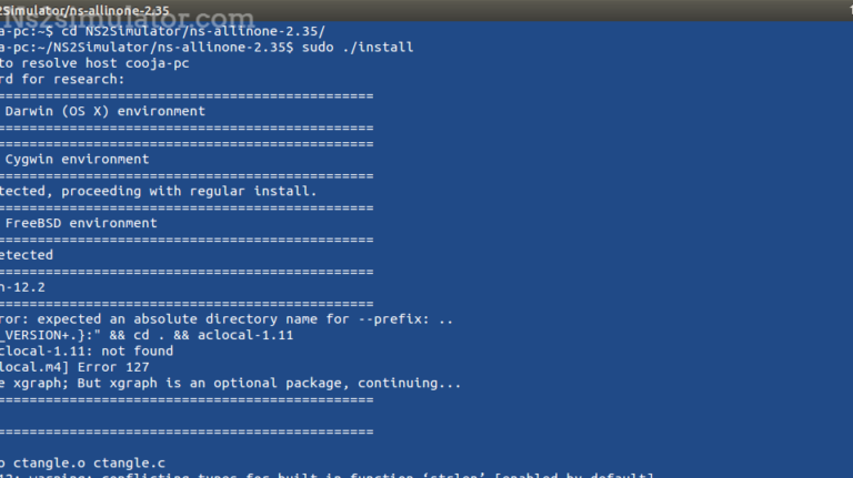Steps to Install Network Simulator 2 in Windows 10